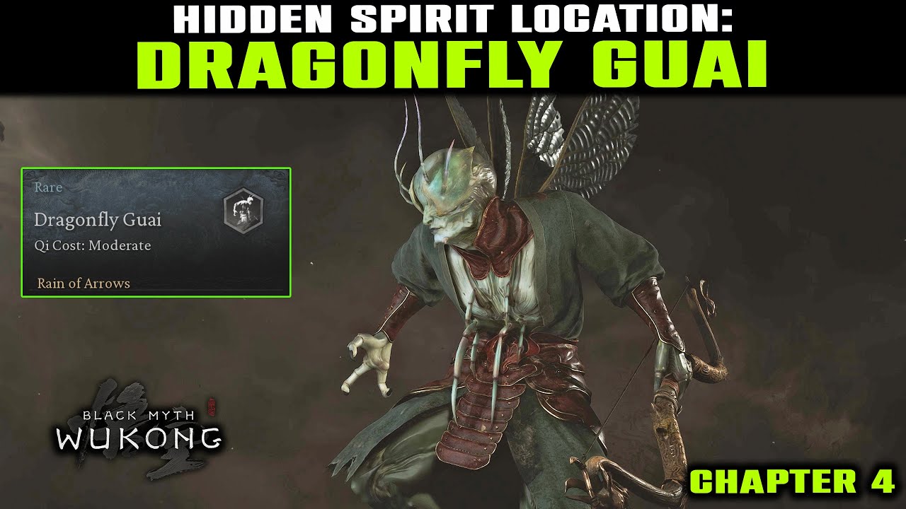 Hidden Spirit: DRAGONFLY GUAI Spirit Location Guide | Black Myth Wukong ...