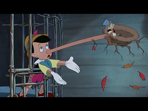 Pinocchio (1940) - Pinocchio's Lie Scene