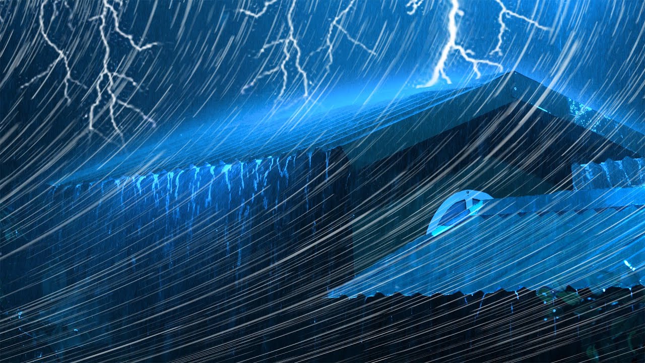 Peaceful Storm Sounds with Rain and Thunder for Deep Sleep, Meditation ...
