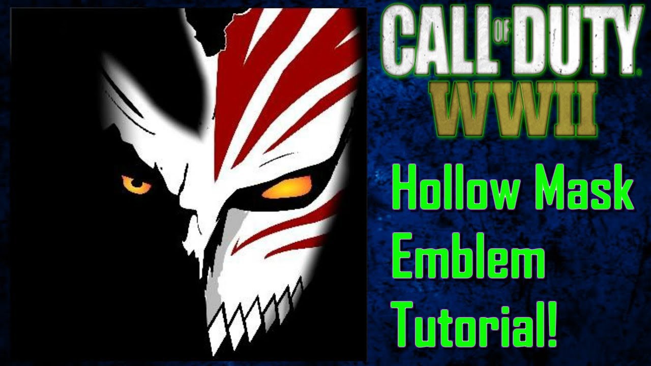 COD WW2 Emblems - Ichigo Hollow Mask (Tutorial) - YouTube