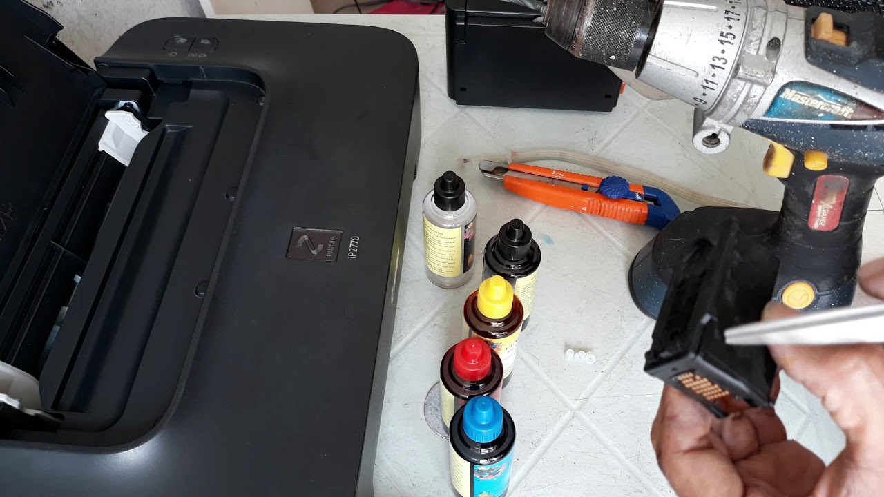 Ip2770 CISS Conversion - YouTube