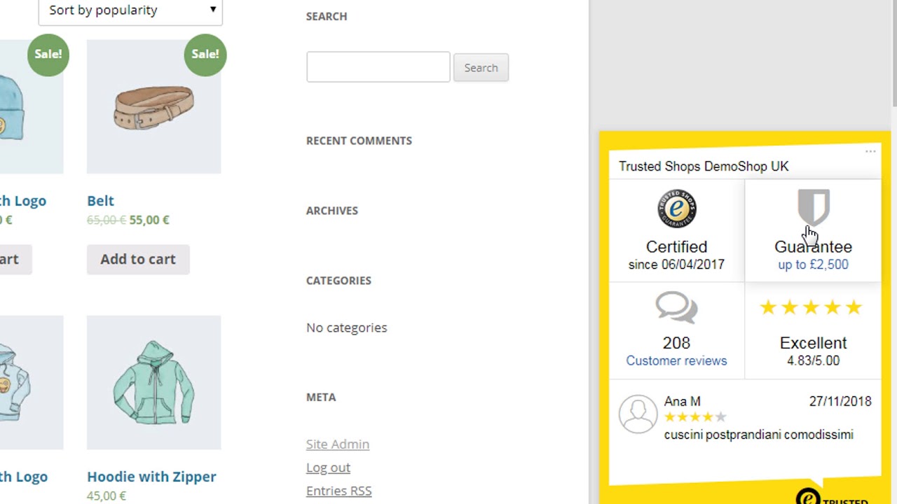 WooCommerce: Trustbadge Integration - YouTube