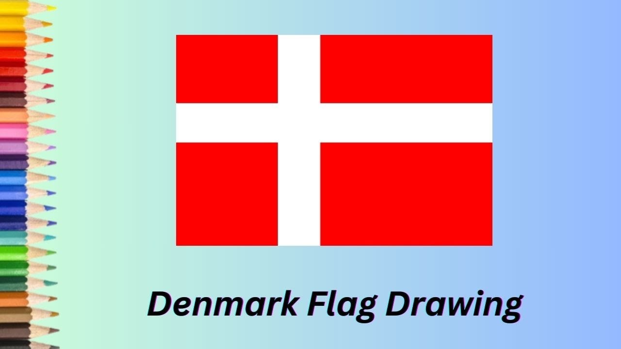 How to Draw a Denmark Flag | How to Draw Denmark Flag Easy - YouTube