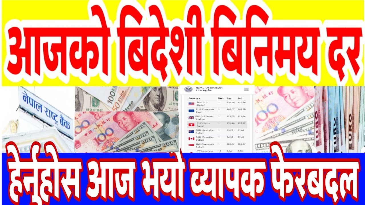foreign exchange rate today | nrb news | आजको बिदेशी बिनिमय दर | 31 dec ...