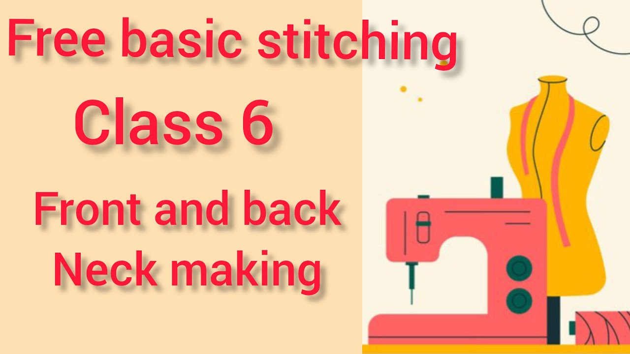 Stitching class 6/ basic class 6/frontand back neck cutting and stitching/ gol gala banaye - YouTube
