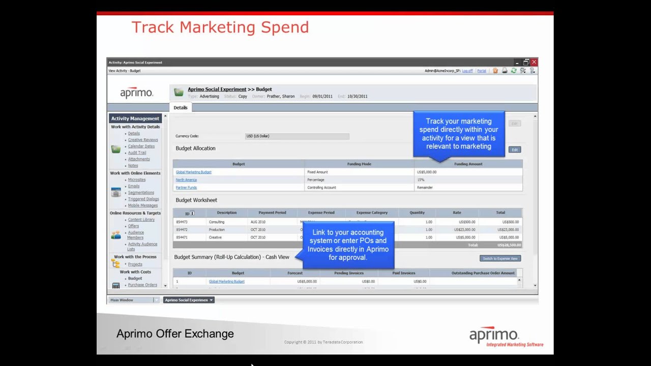 Aprimo Marketing Studio for Marketing Operations - YouTube