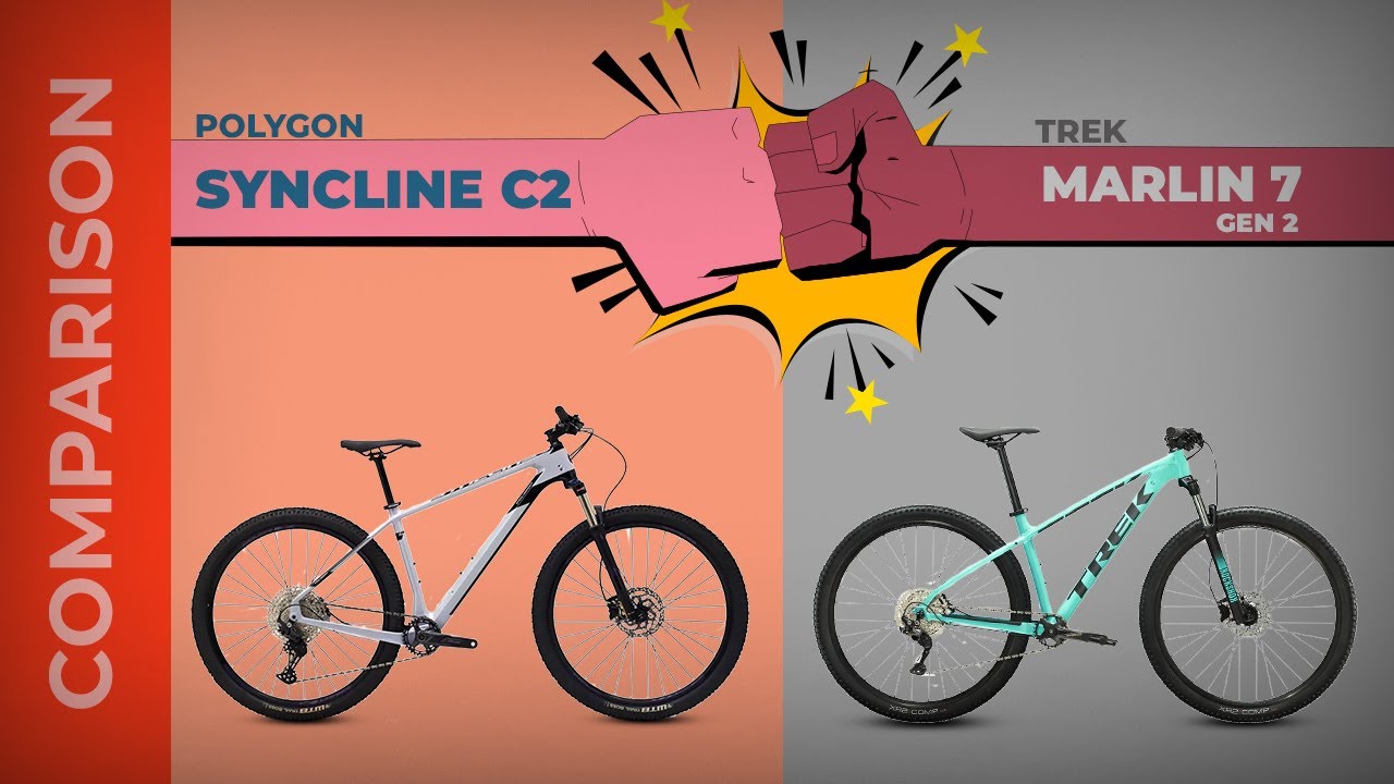 Comparison Video | Polygon Syncline C2 Vs Trek Marlin 7 Gen 2 | Best ...