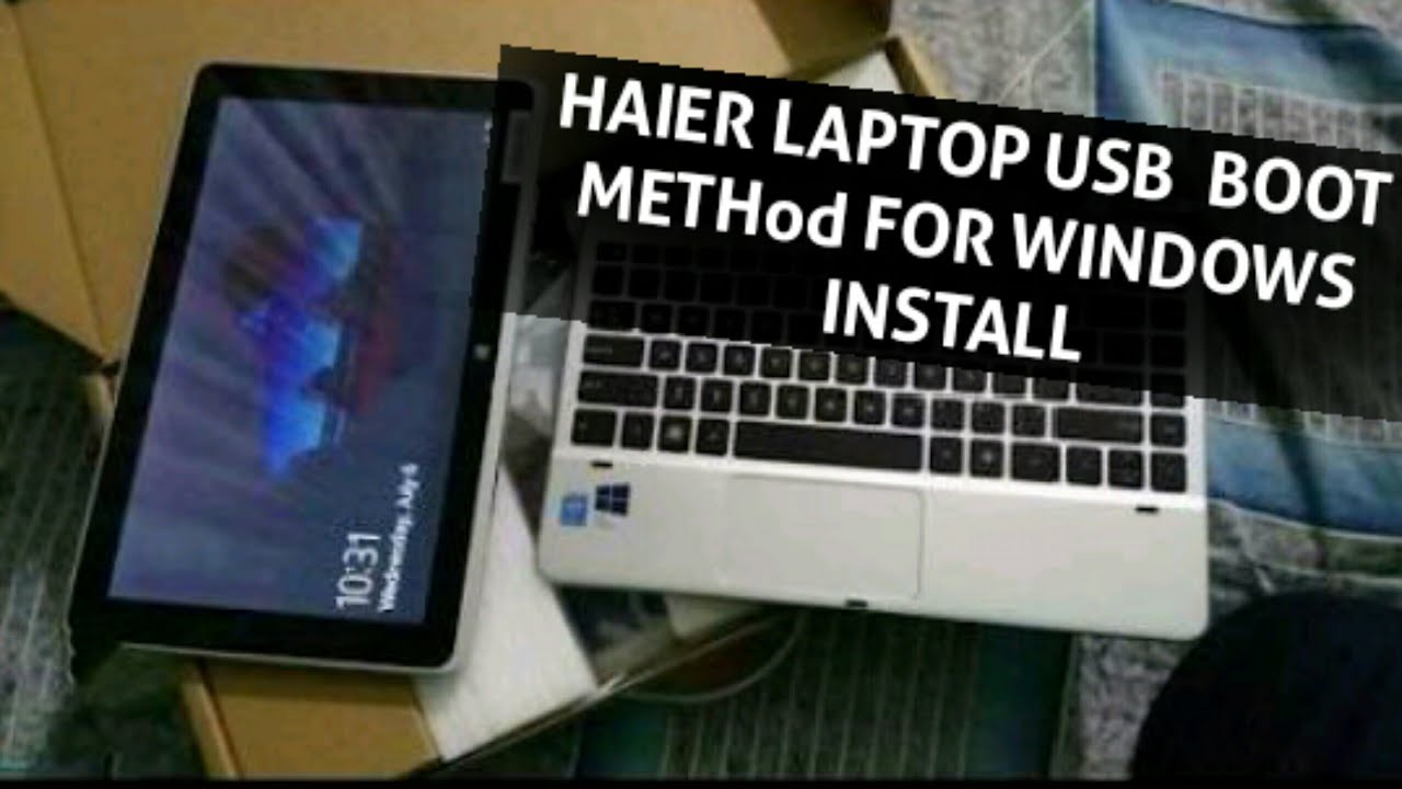 How to boot haier laptop for windows installation ,|. Pm laptop - YouTube