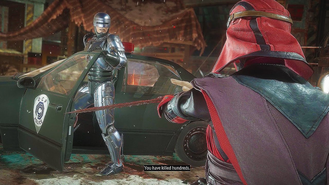 Mortal Kombat 11 - RoboCop Arrests MK11 Characters and Villains - YouTube
