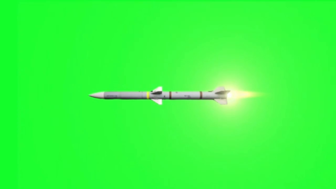 Missile green screen footage - YouTube