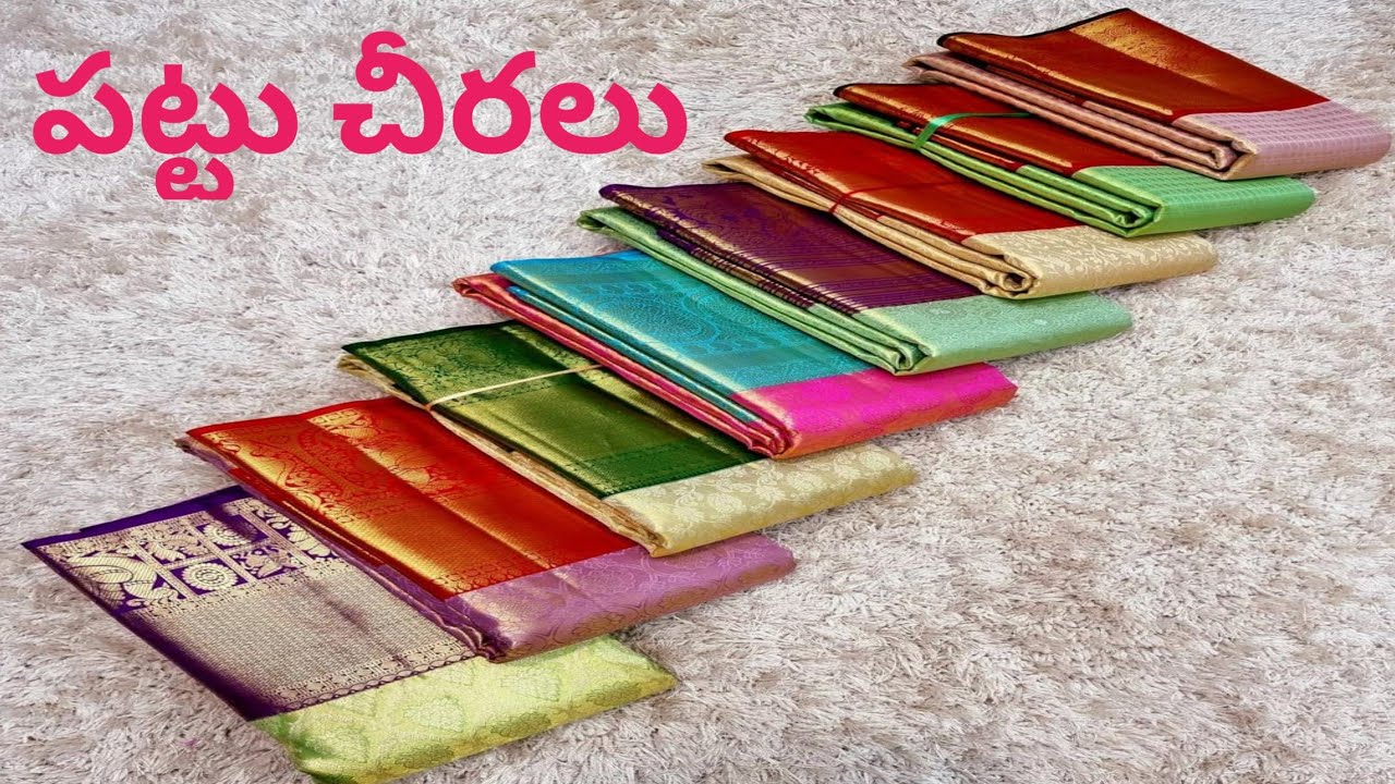 new fashion pattu cheeralu bridal collection.... least kachipurm pattu ...