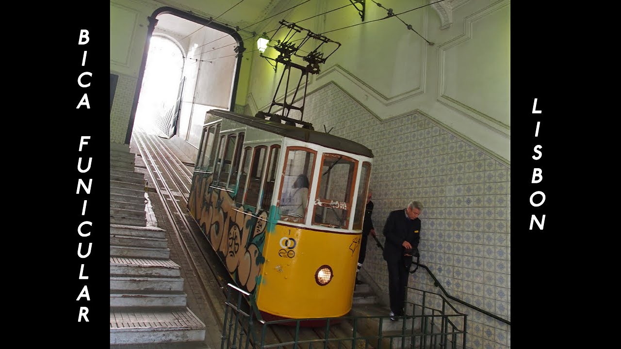 Bica Funicular / Ascensor da Bica | Lisbon (Portugal) - YouTube
