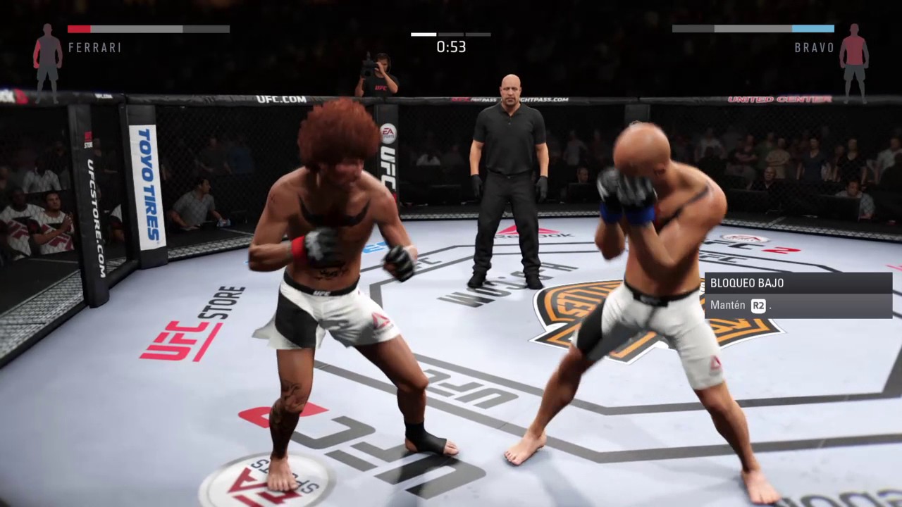 My first knock out UFC - YouTube