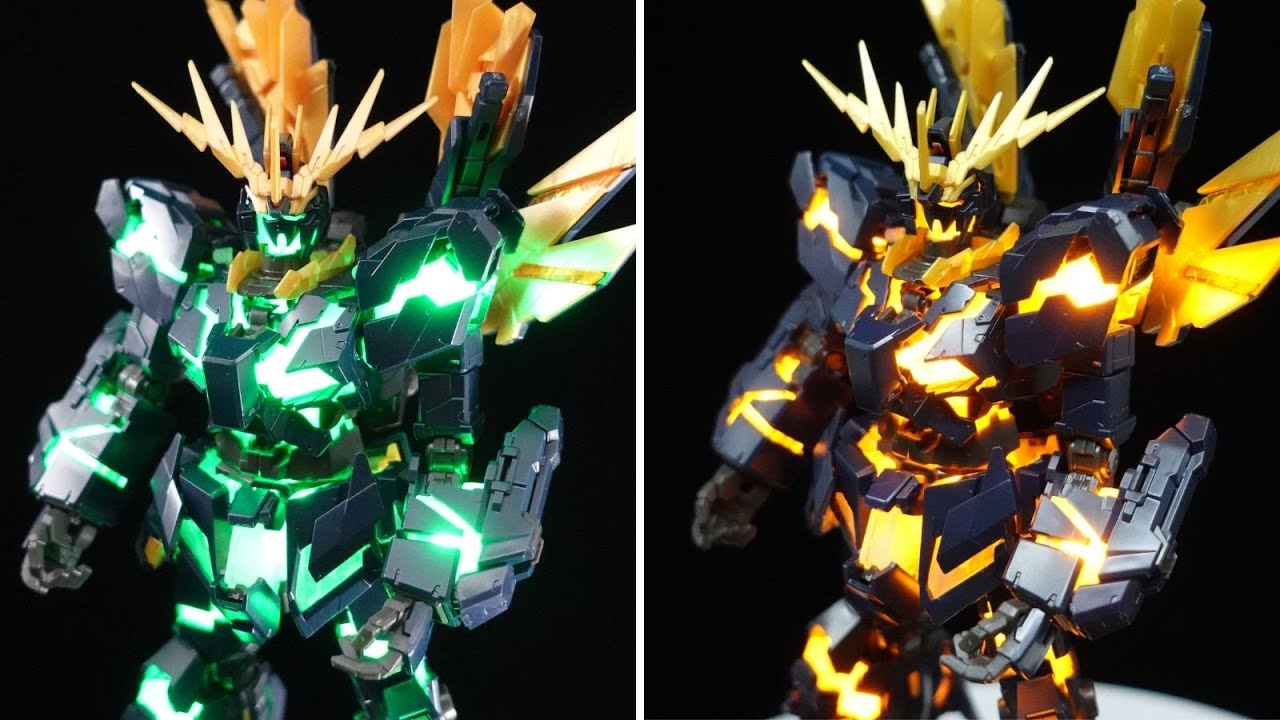 RG Banshee Norn Lighting Model Gundam Base Limited! - YouTube
