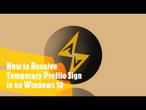 How to Fix Temporary Profile Sign in on Windows 10 | IT Tips Video #16 ...