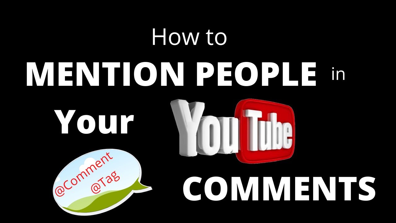 how to mention youtube channel in comments section | Tag or Mention ...