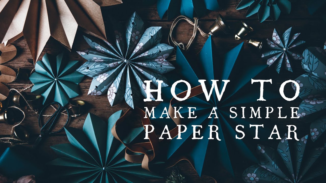DIY - How to make a simple paper star - YouTube