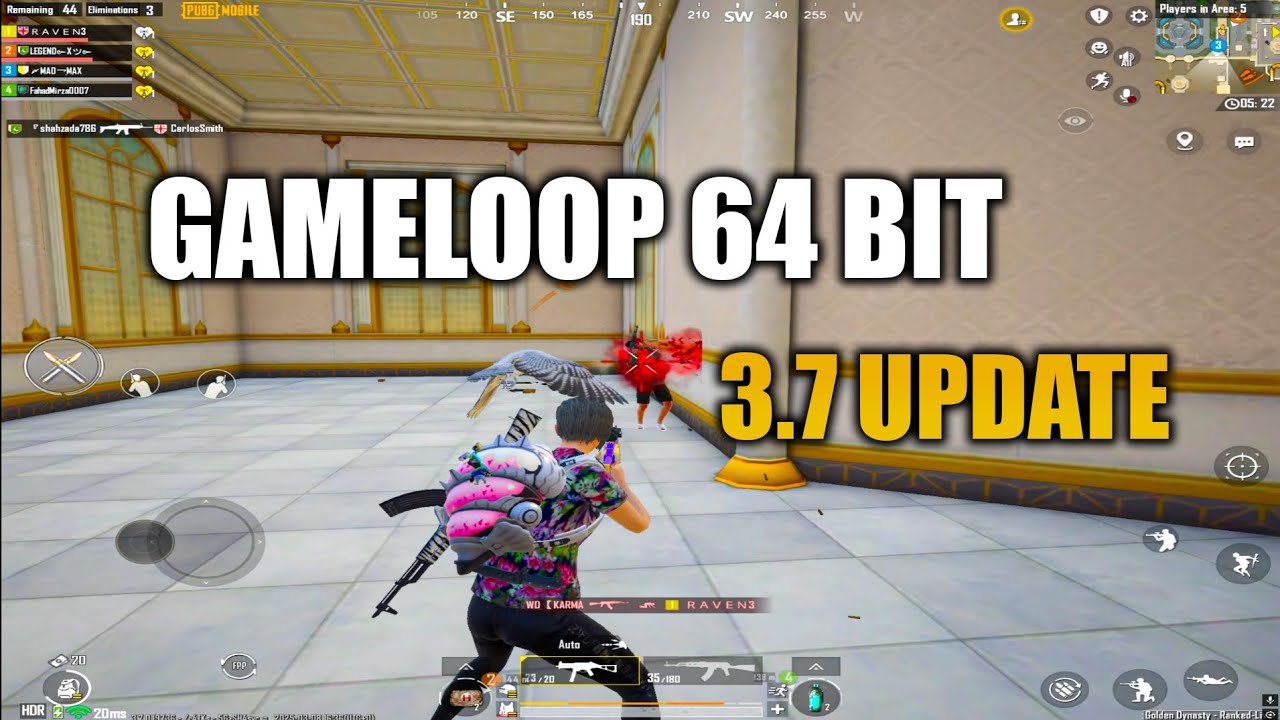 PUBG Mobile : 3.7 Update 90 FPS : HDR + : GTX 1660S + I5 12600KF Gameloop 64 Bit - YouTube