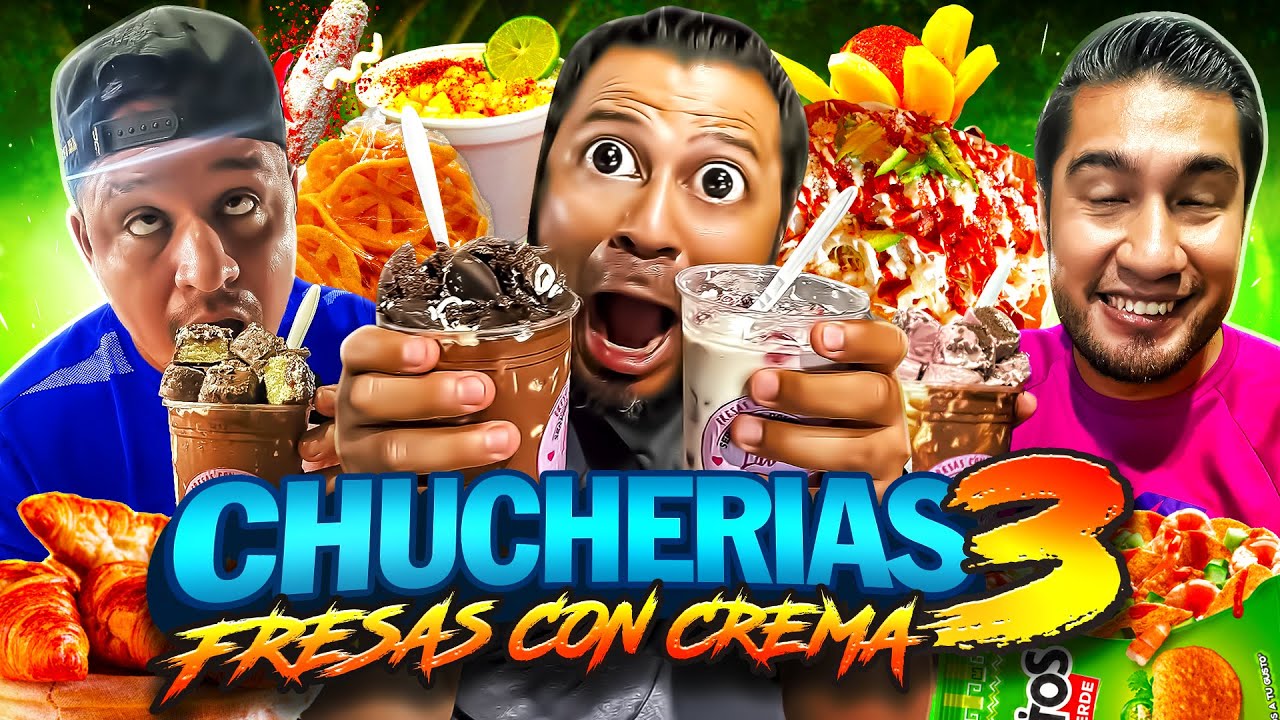 🍓probamos Las mejores FRESAS con CREMA | CHUCHERÍAS #3 | BOTANAS ...