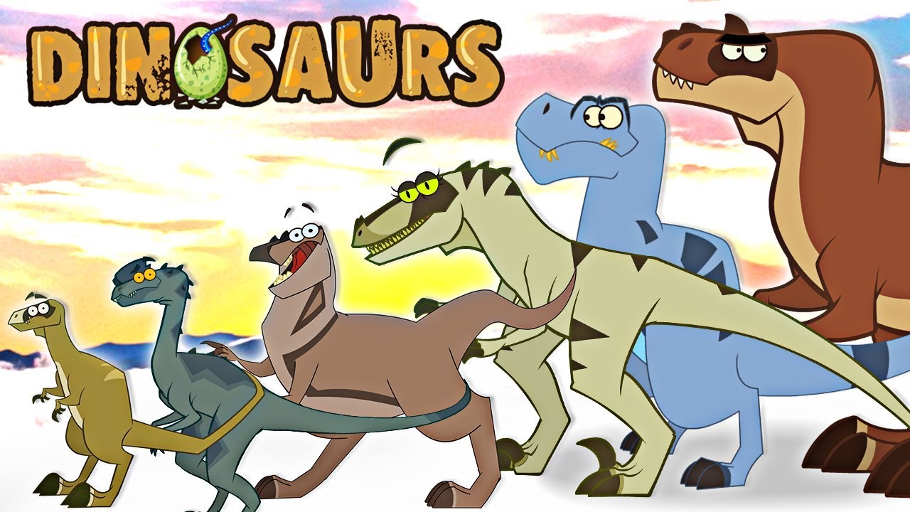 Theropods Dinosaurs | Funny Dinosaur Cartoon for Kids | Learn Dinosaur ...