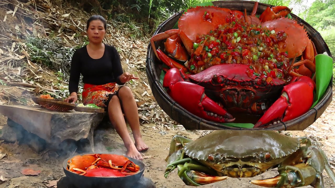 Sea crab cooking recipe with delicious sauce for eat - Cooking skills ...