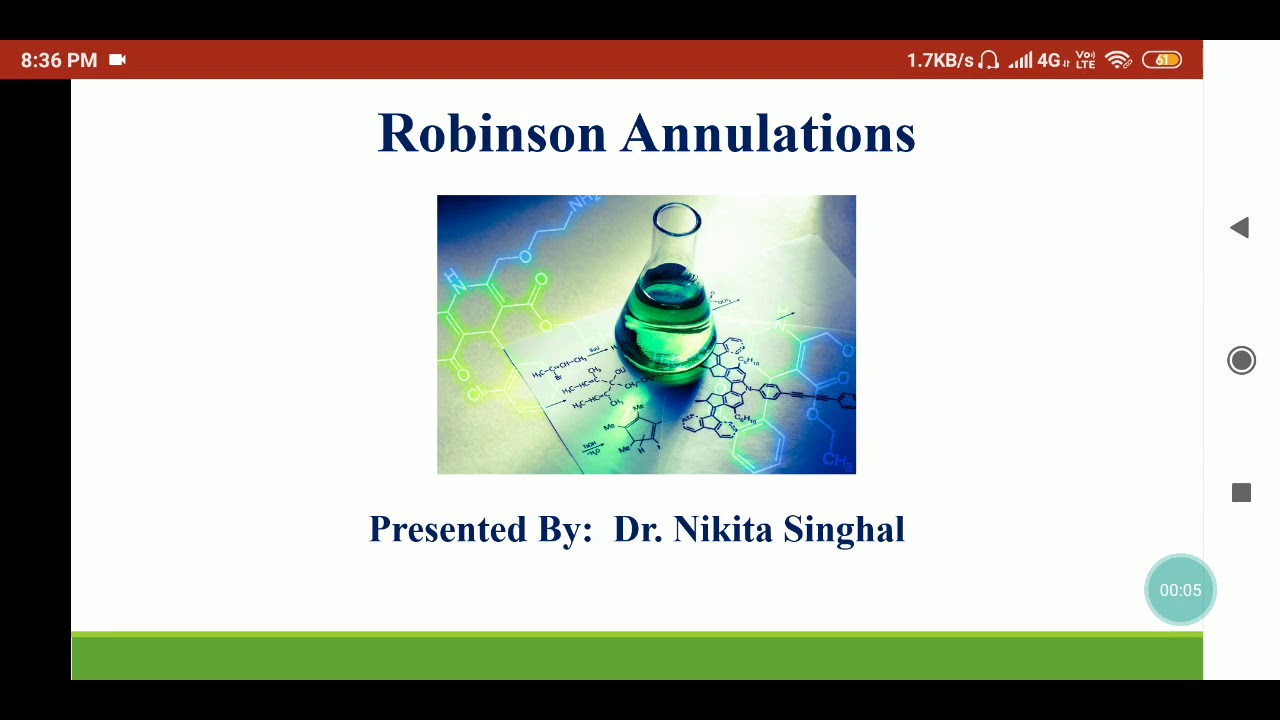 Robinson Annulation Reaction - YouTube