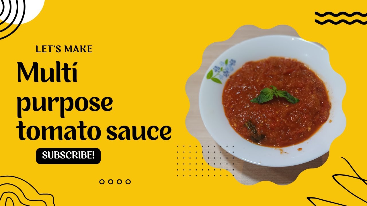 Multi Purpose Tomato sauce | Pizza sauce | Pasta sauce - YouTube
