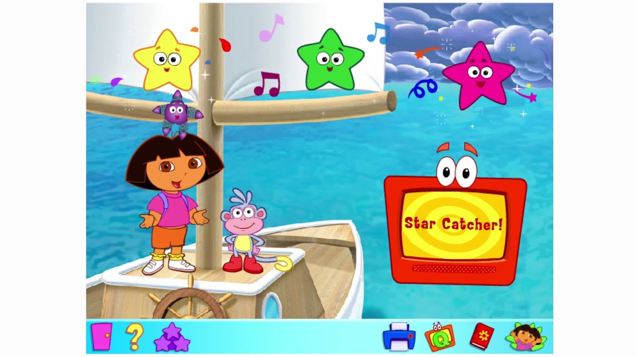 Dora The Explorer Games - Star Catcher - YouTube