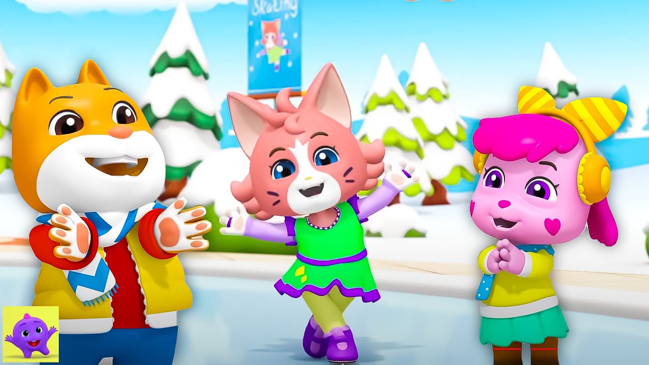 Dance On Ice Funny Animated Video For Kids - YouTube