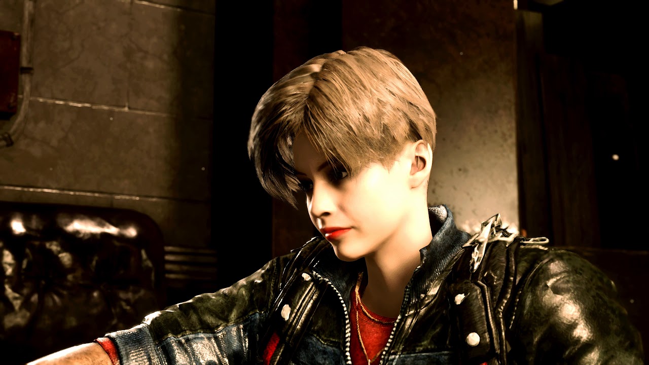 Resident Evil 2 Remake mod Leon Mercenary claire face mod - YouTube