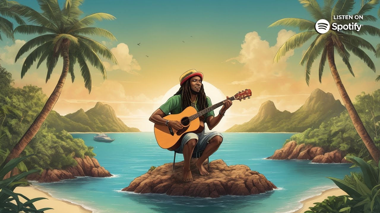 Ocean Breeze Harmony 🌊🌅 Relaxing Island Reggae Riddim Instrumental ...