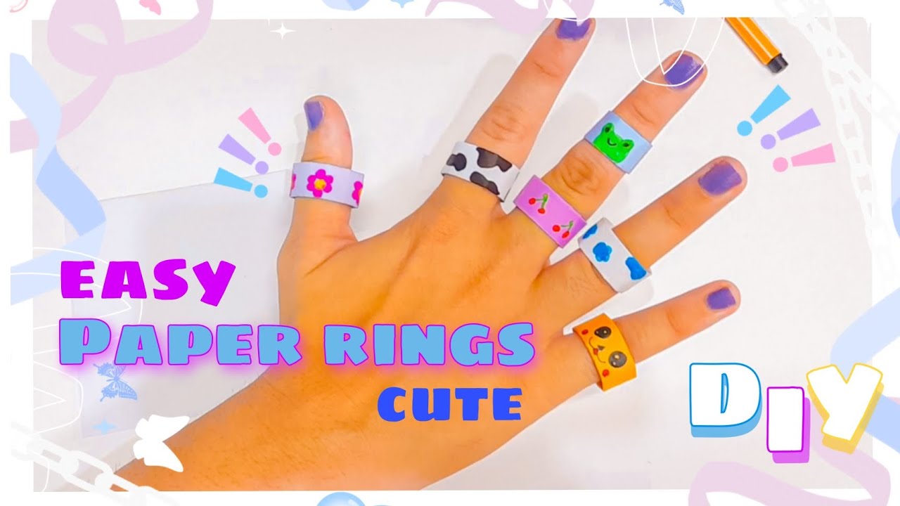 How To Make Paper Ring Set Homemade Cute Ring Set At Home Diy Ring how-to-make-paper-ring-set-homemade-cute-ring-set-at-home-diy-ring