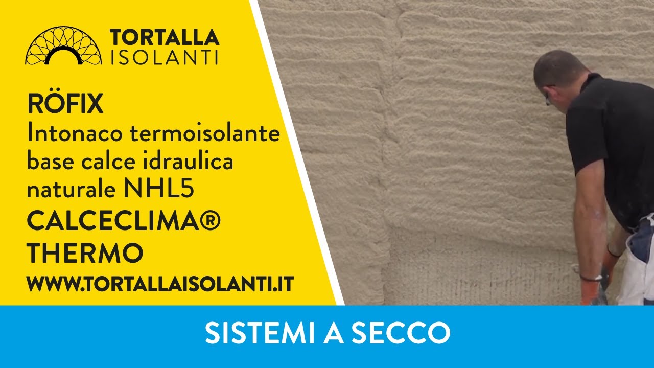 RÖFIX CALCECLIMA® THERMO Intonaco termoisolante base calce idraulica ...