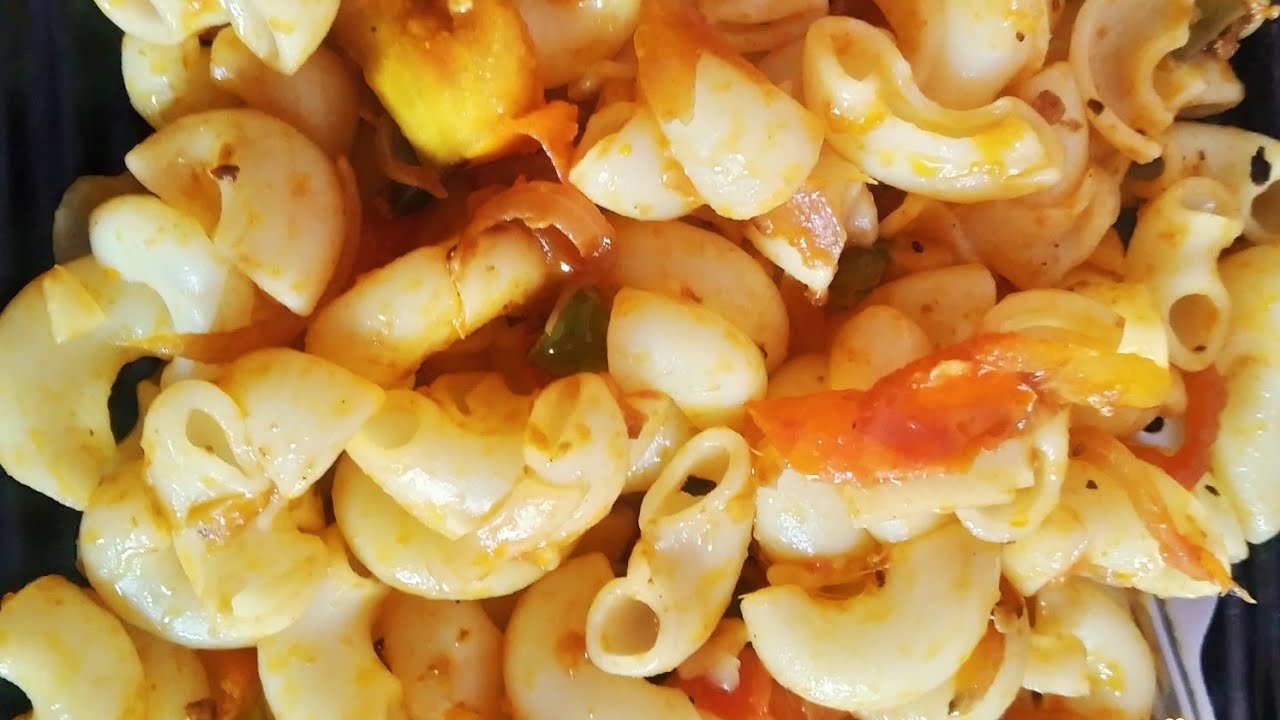 TANGY SPICY TASTY PASTA/MACRONI RECIPE - YouTube