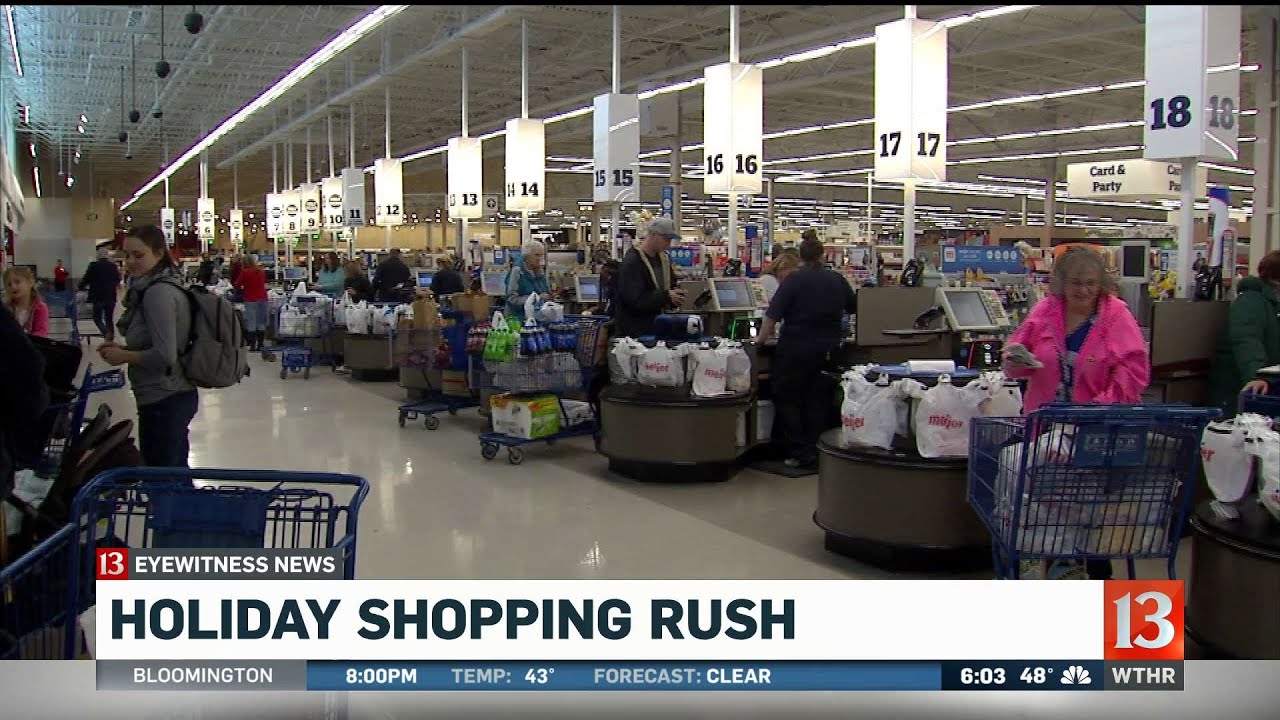 Holiday shopping rush - YouTube