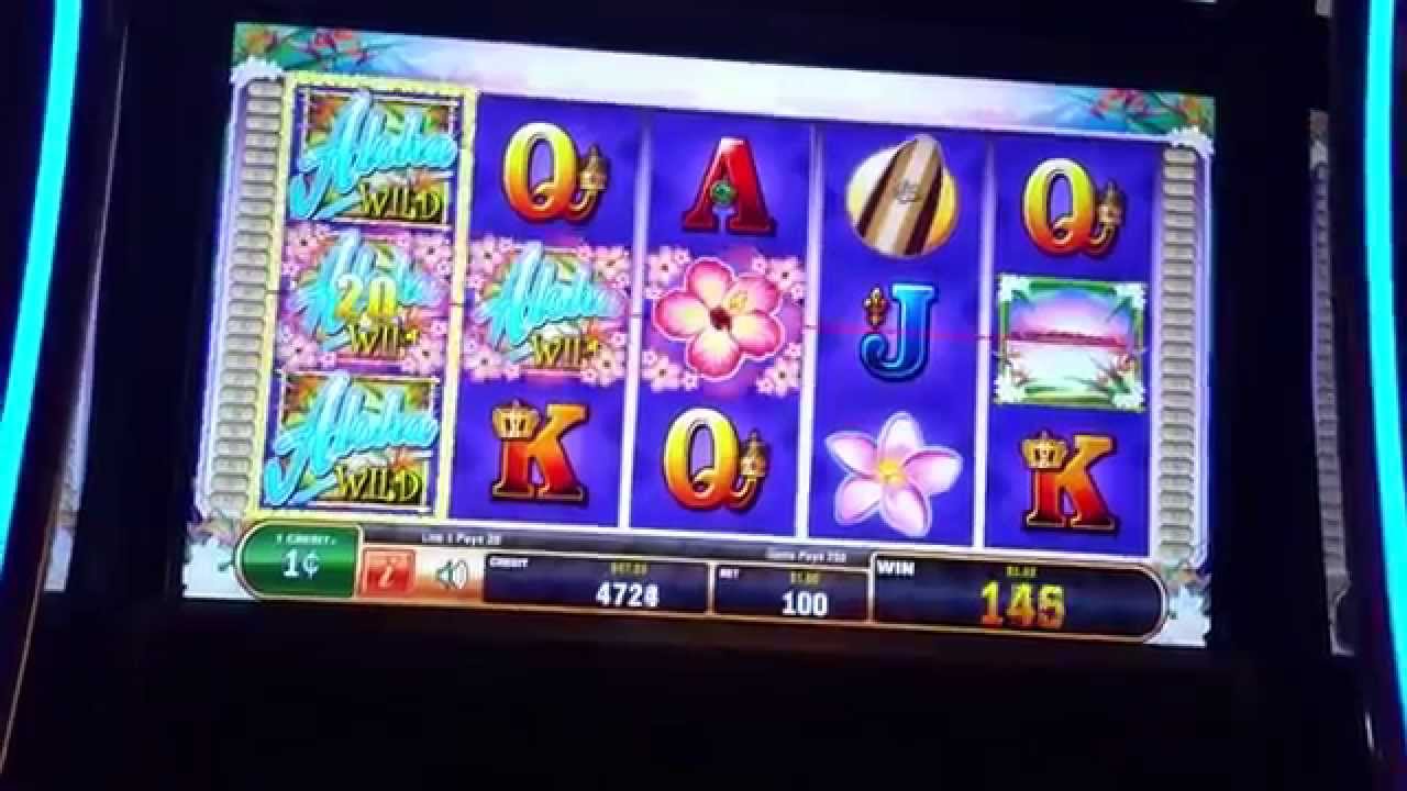 Aloha Delight slot machine at Foxwood casino - YouTube