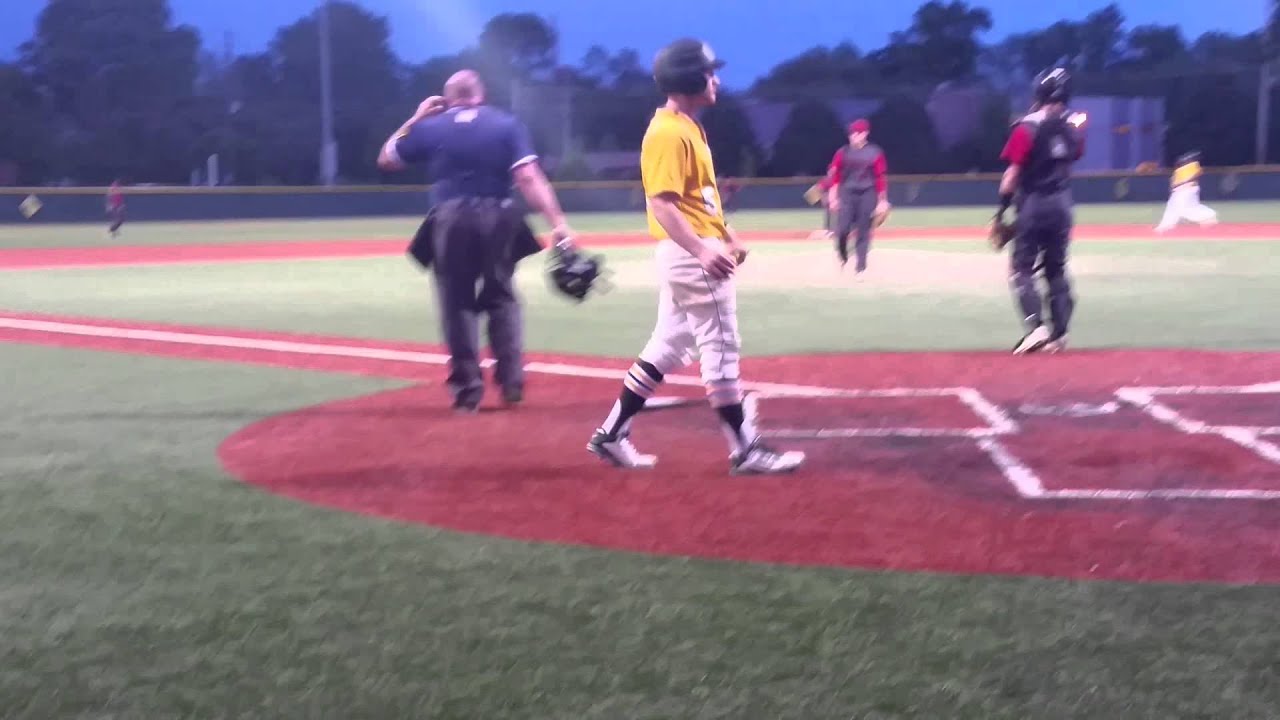 Evan Madigan (RBC) RBI ground-rule 2B in the 6th - YouTube