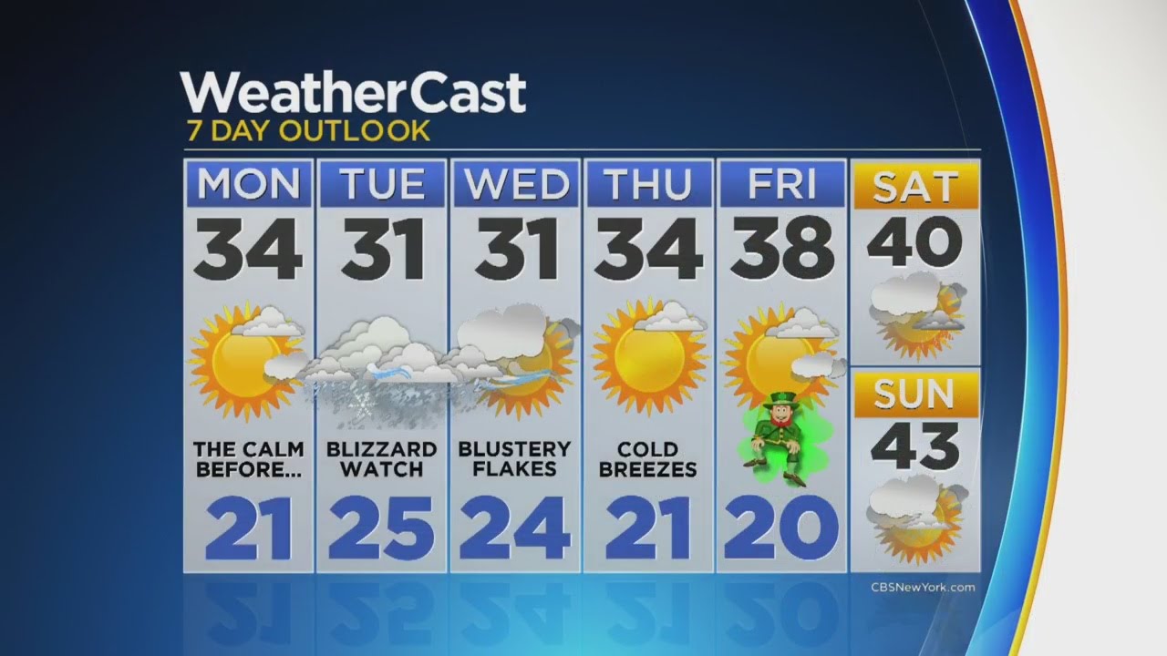 Blizzard Watch In Effect Late Monday Into Tuesday - YouTube