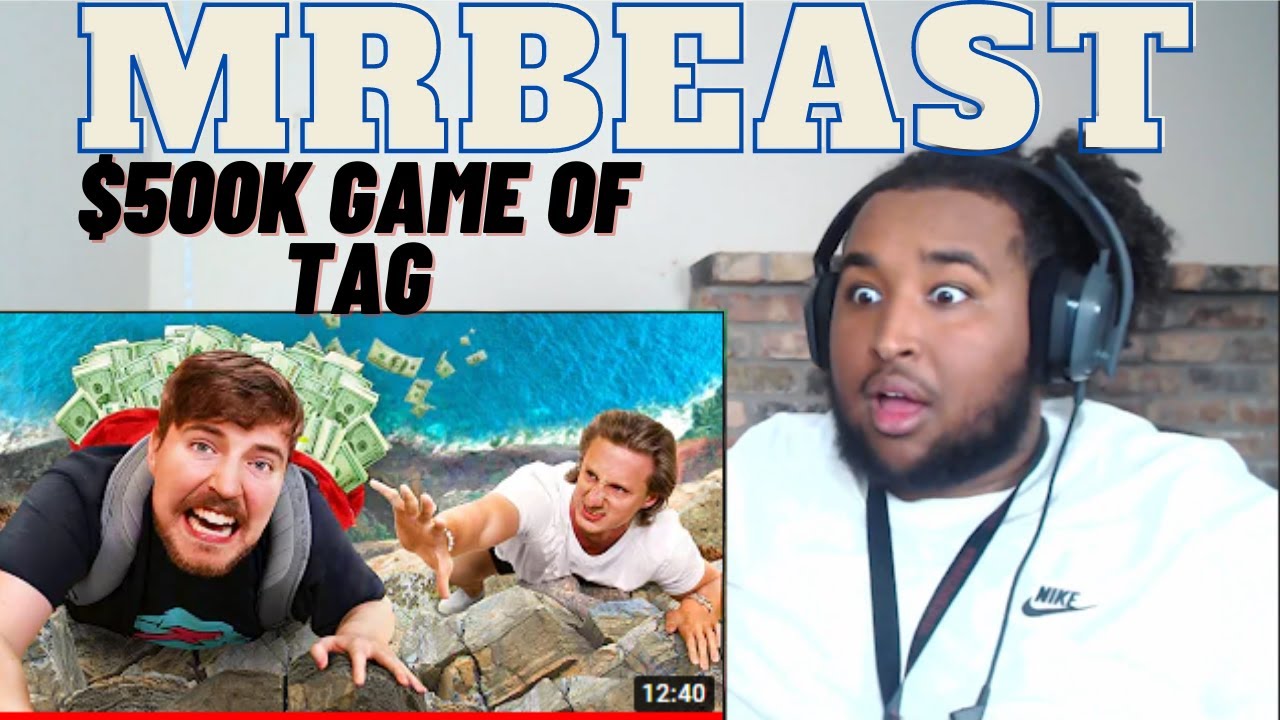 MRBEAST THE KING!!! | Extreme $500,000 Game Of Tag (REACTION!!!) - YouTube
