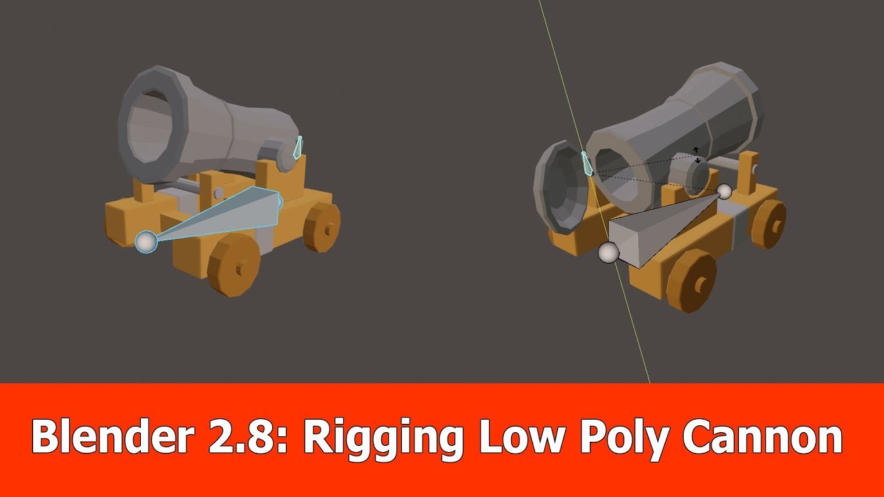 Blender 2.8 : Rigging Low Poly Model - YouTube