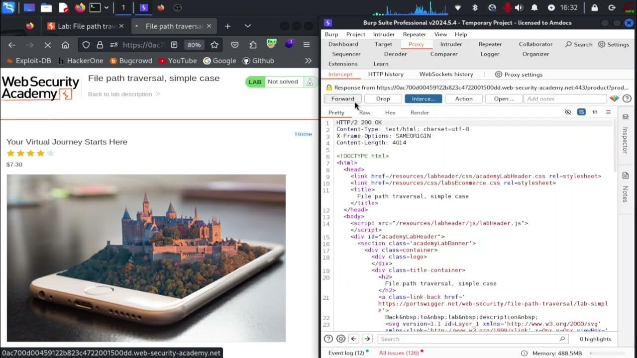File Path Traversal Simple Case | Web Security Academy | PortSwigger Labs | Owasp - YouTube