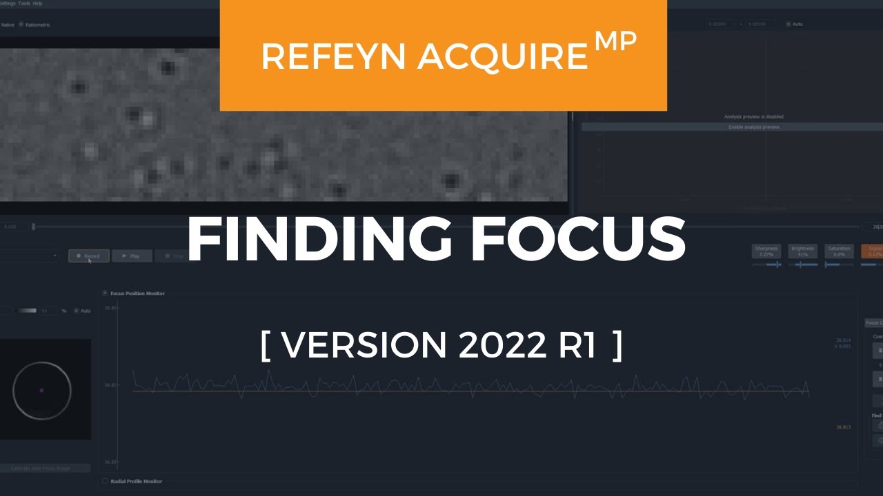 Refeyn AcquireMP (Version 2022 R1) | Finding Focus - YouTube