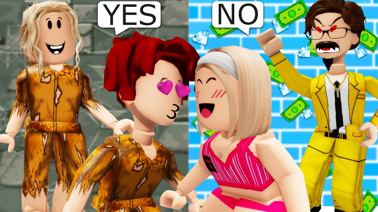 ROBLOX Brookhaven 🏡RP - FUNNY MOMENTS: Poor Girl Falls in Love with ...