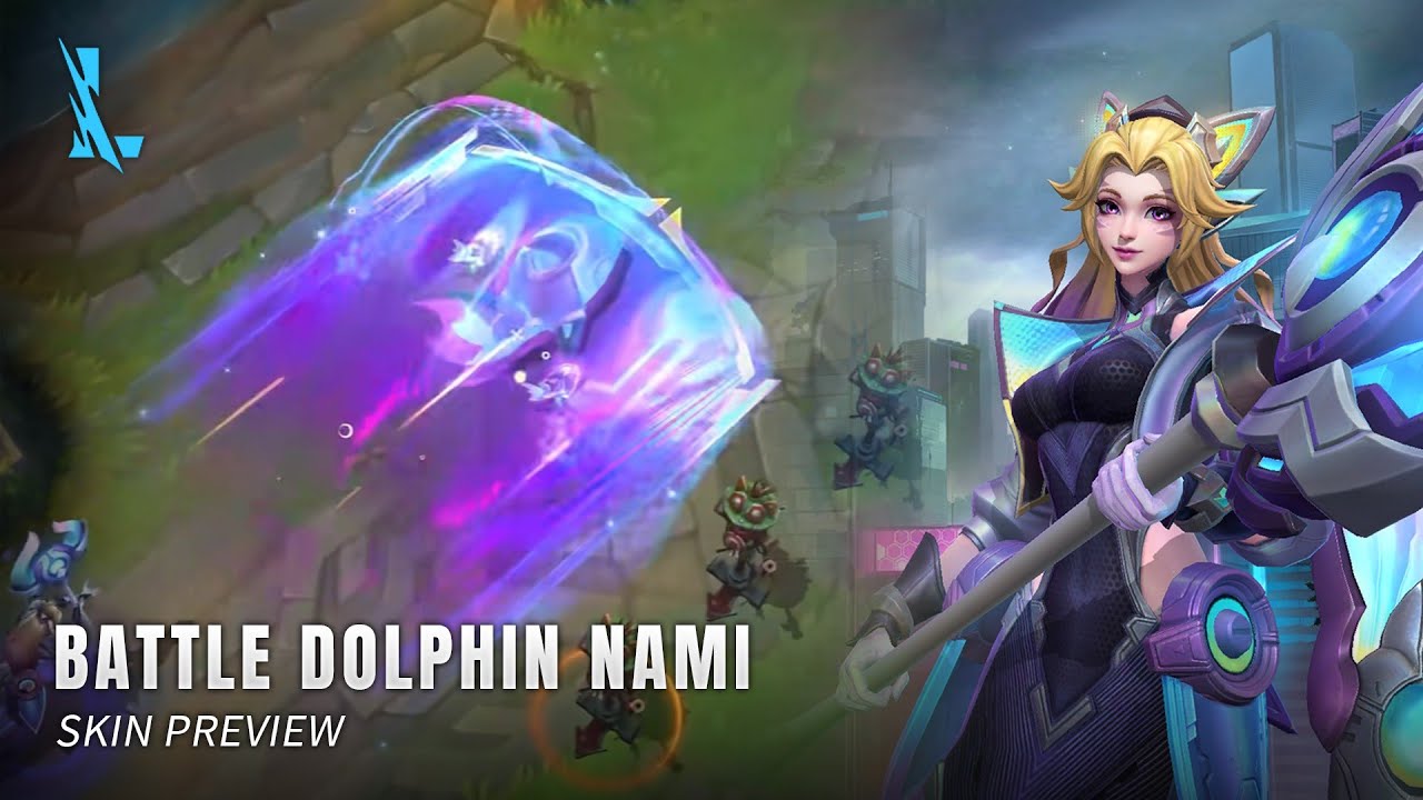 Battle Dolphin Nami Skin Preview || League Of Legends: Wild Rift - YouTube