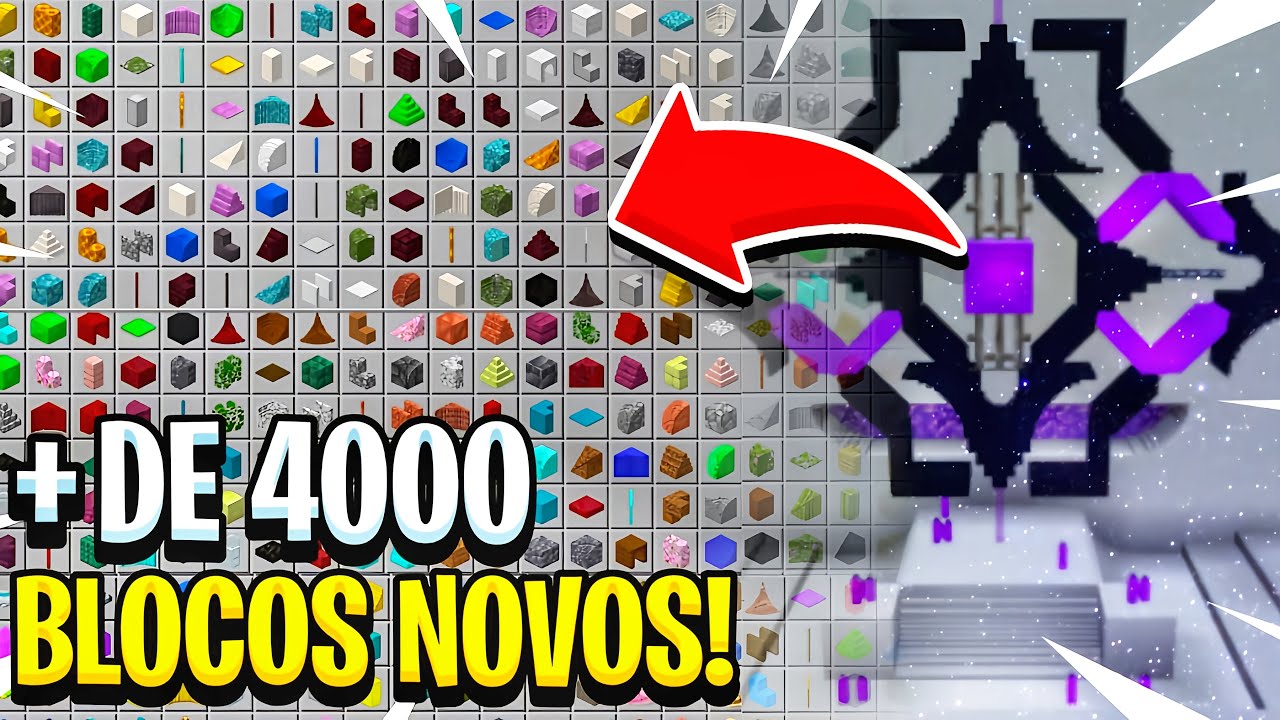 CONHEÇA MAIS DE 4000 BLOCOS NOVOS PARA O SEU Minecraft Bedrock!!!🔥🤯 ...