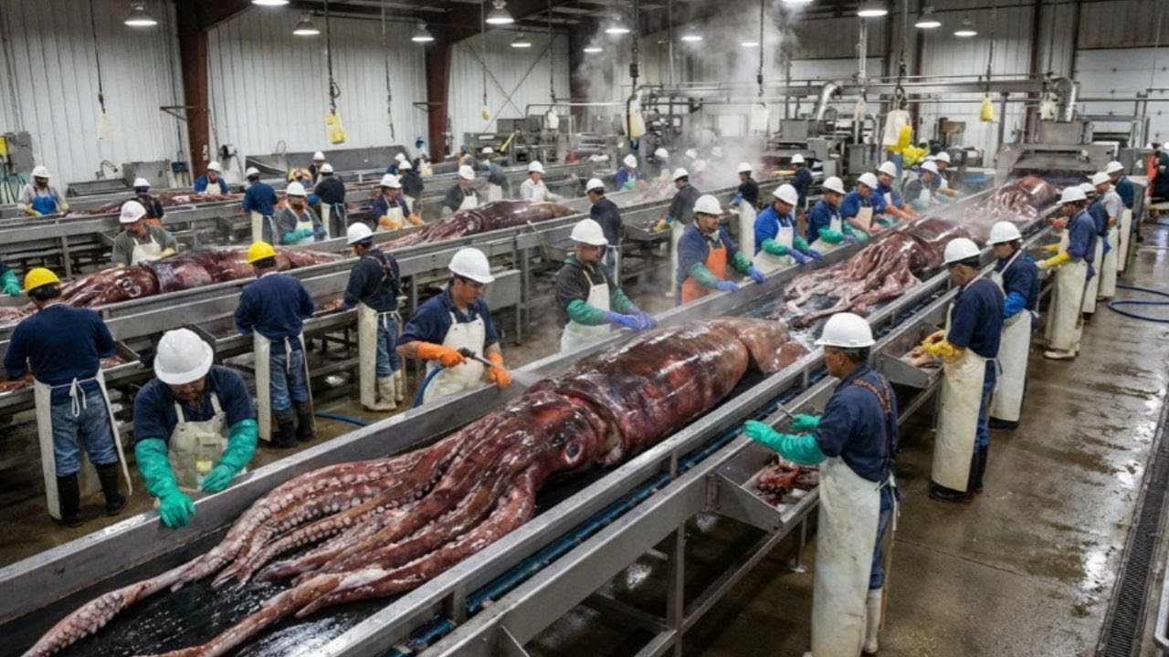 Inside a Korean Seafood Factory: Mass Producing 2,000 kg of Grilled ...