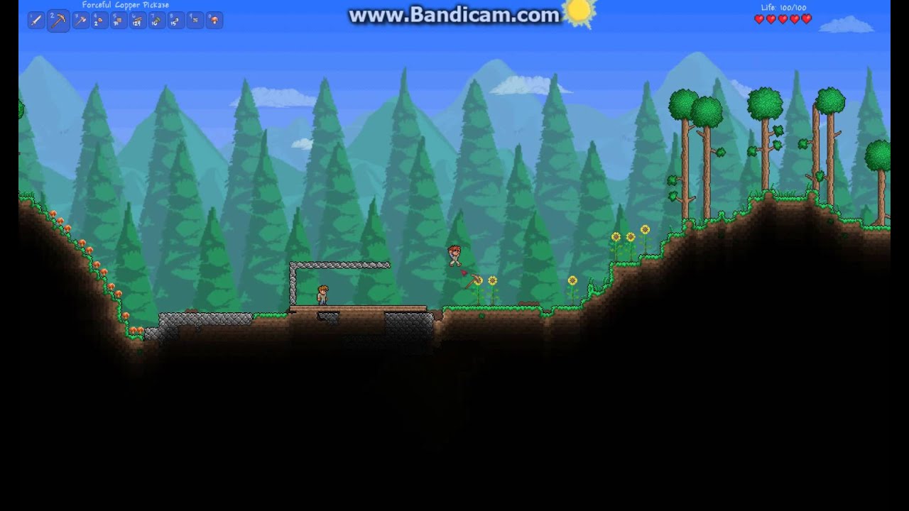 Terraria !!! minecraft 2D? - YouTube