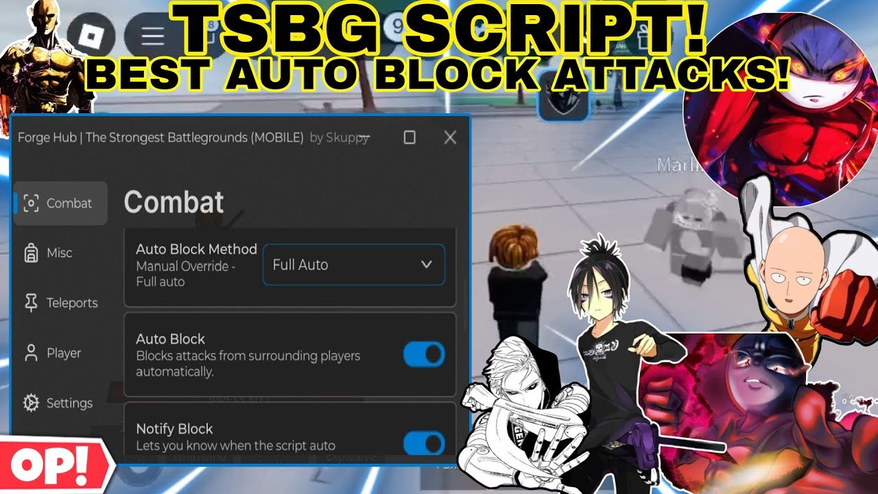 The Strongest BattleGround Script/Hack🔥 Op Auto Blocks ALL ATTTACKS😎 ...