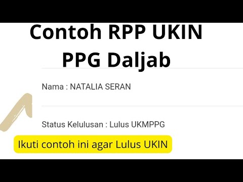 RPP UKIN PPG DALJAB - YouTube