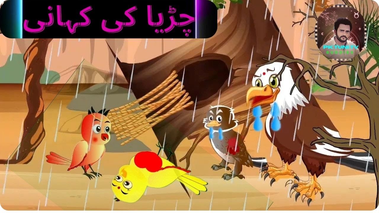 Chidiya Cartoon | Cartoon Chidiya Wala Chidiya kauwa cartoon kahani ...